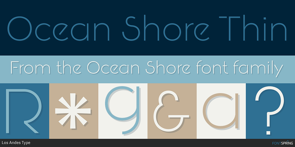 Ocean Shore Thin Font