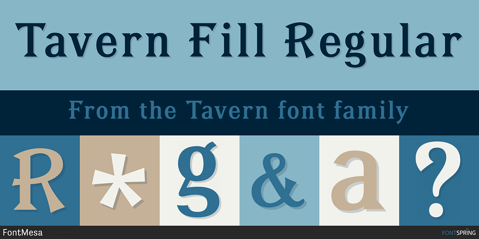 Tavern Fill Regular Font