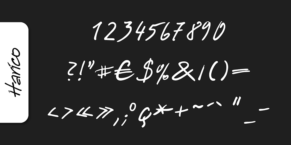 Harico Handwriting Pro Font