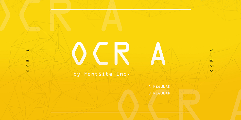 OCR A Font
