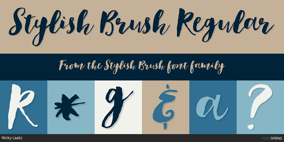 Stylish Brush Regular Font