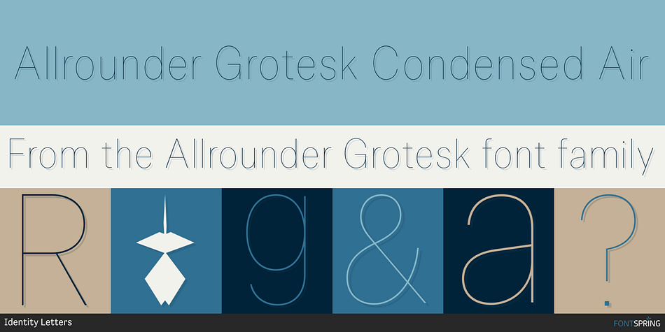 Allrounder Grotesk Condensed Air Font