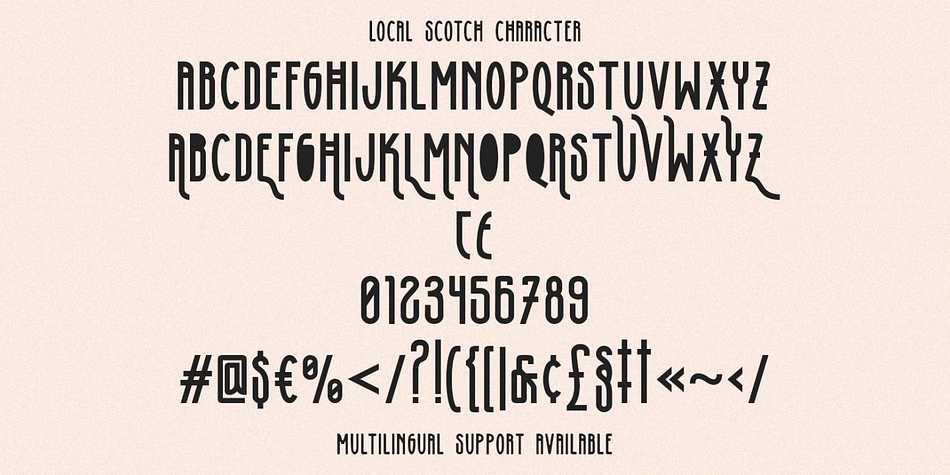 Local Scotch Font