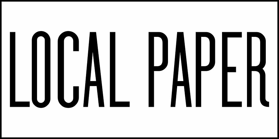 Local Paper JNL Font