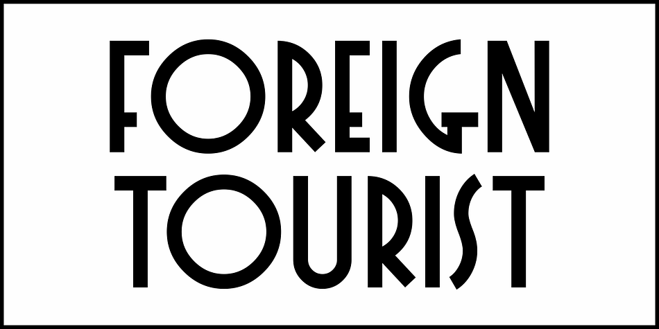 Foreign Tourist JNL Font