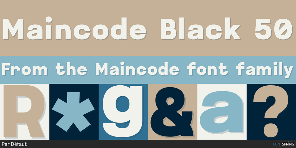 Maincode Black 50 Font