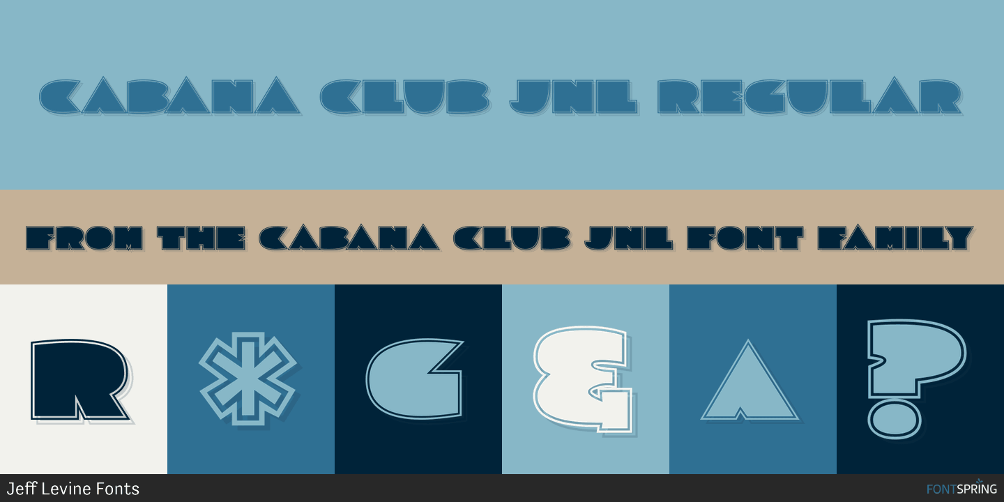 Cabana Club JNL Font