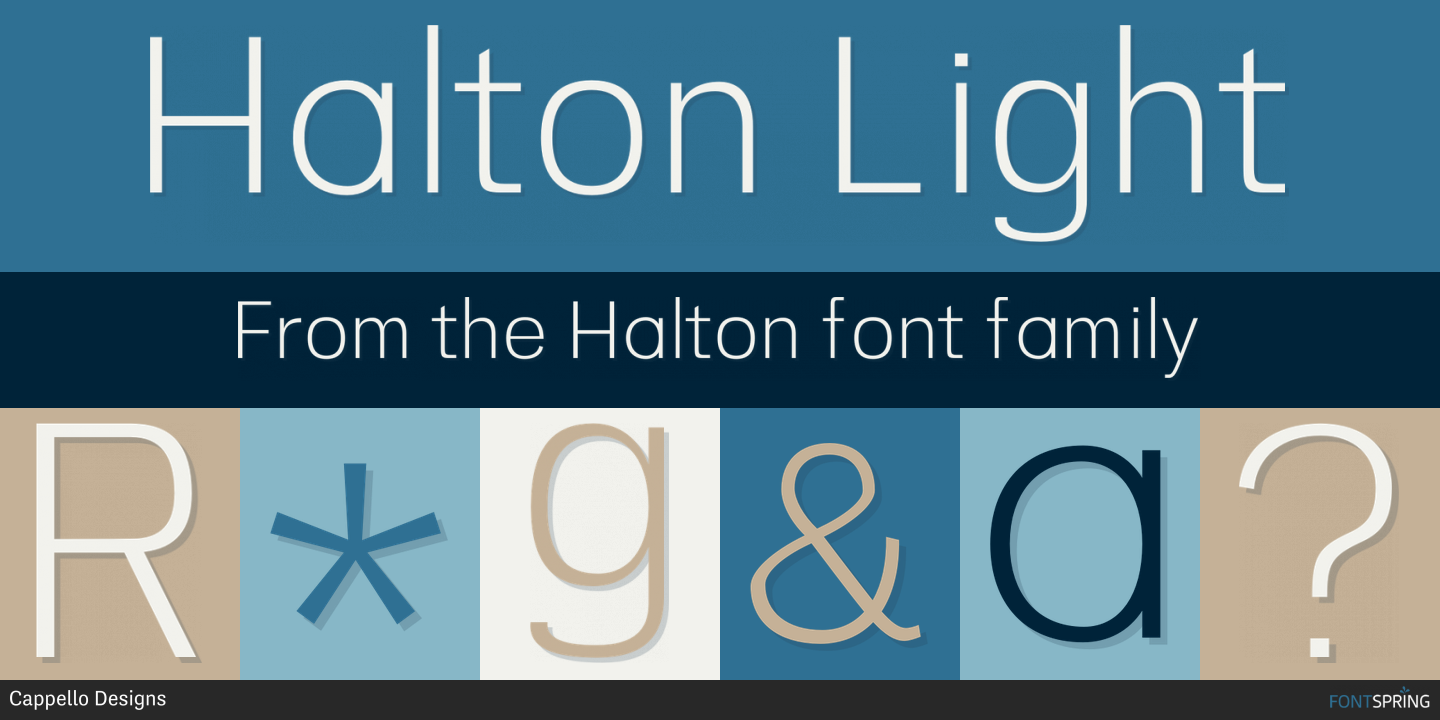 Fonts similar to Halton