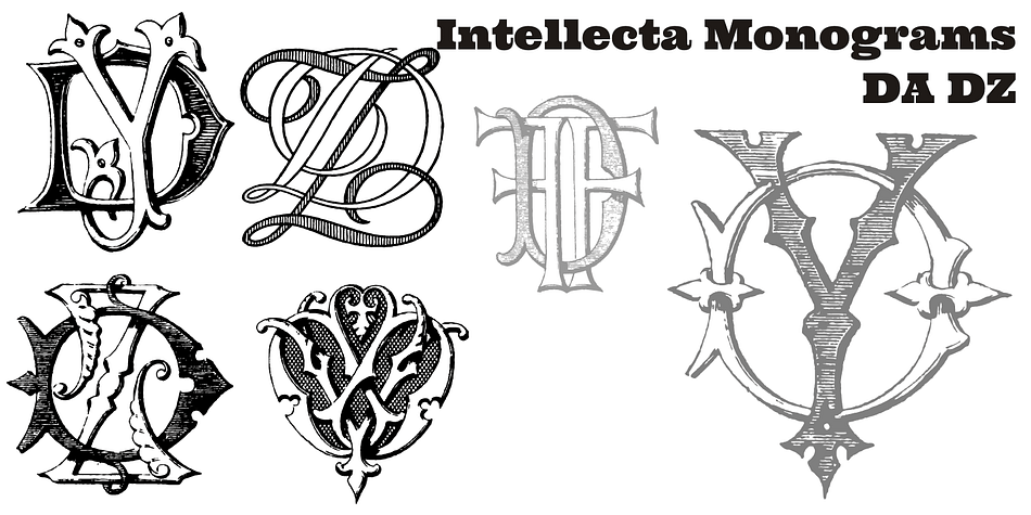 Intellecta Monograms Font