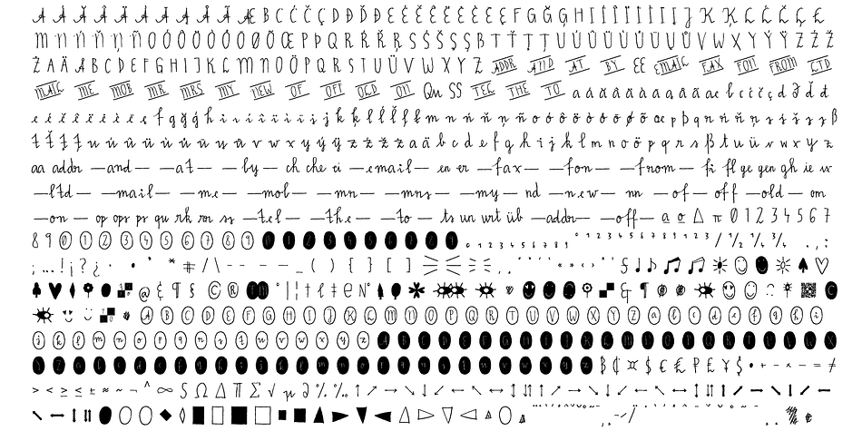 Hand of Hannah Font