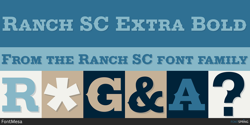 Ranch SC Extra Bold Font