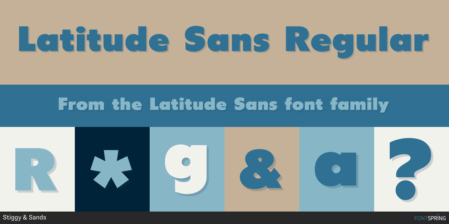 Fonts similar to Latitude Sans
