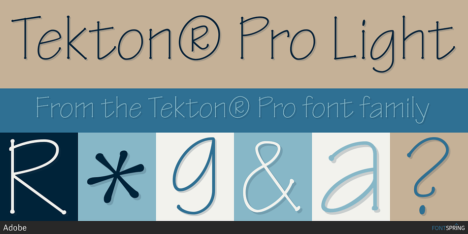 Tekton® Pro Essential Font