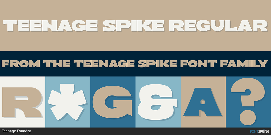 Teenage Spike Regular Font