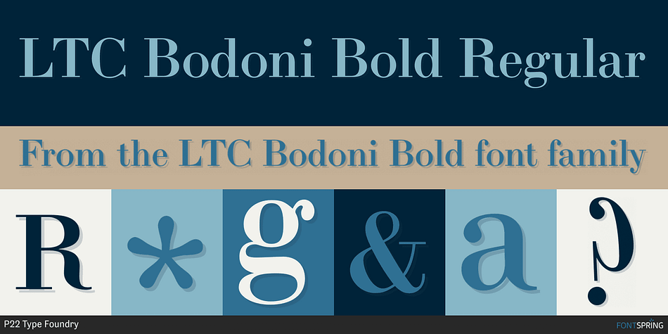 LTC Bodoni Bold Font