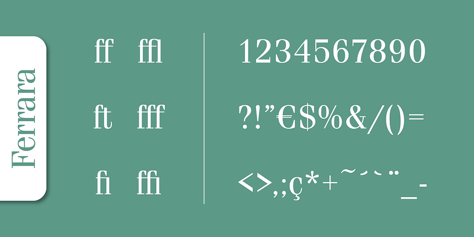 Ferrara Pro Font