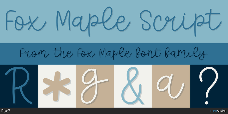 Fox Maple Script Font