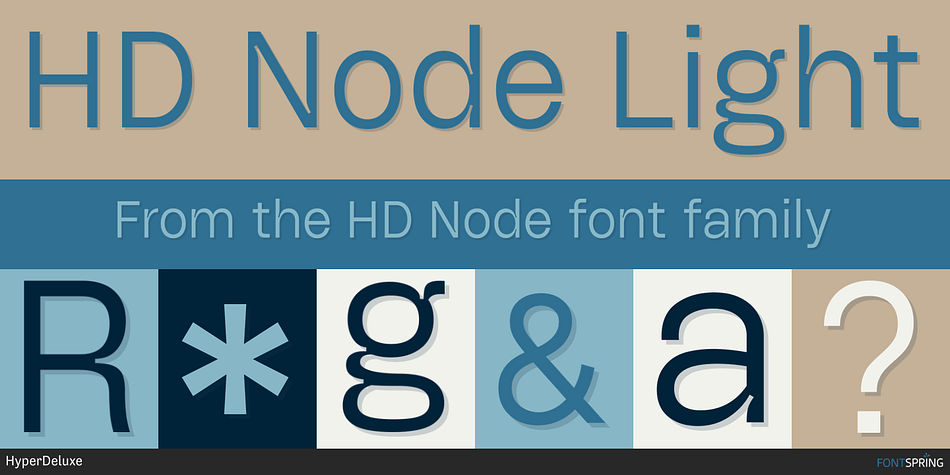 HD Node Light Font