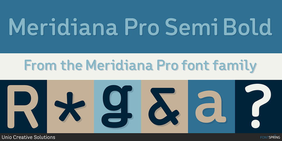 Meridiana Pro Semi Bold Font