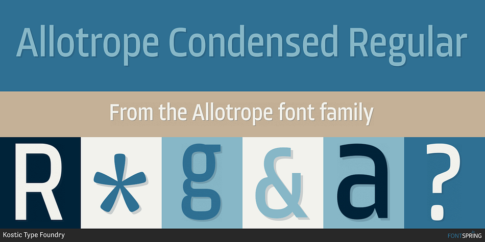 Allotrope Condensed Font