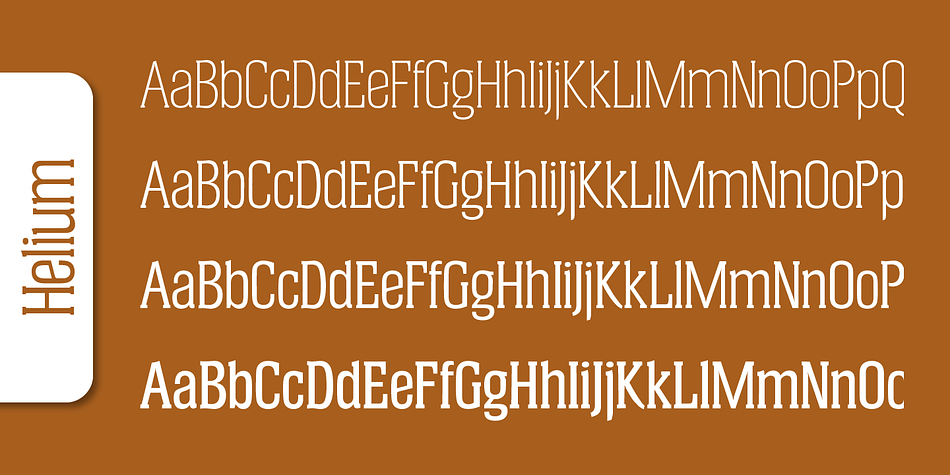 Helium Serial Font