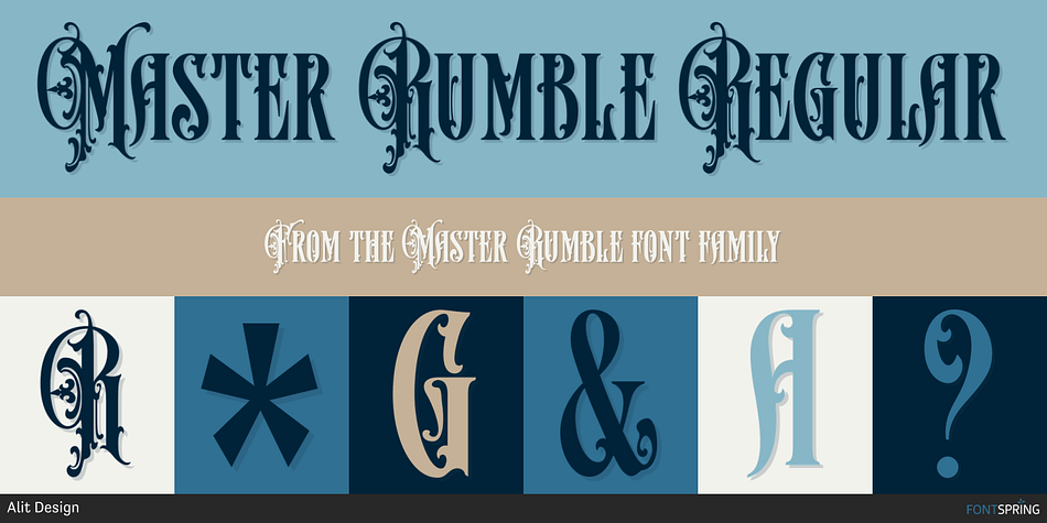 Master Rumble Regular Font