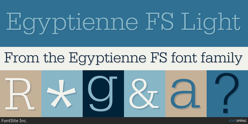 Egyptienne FS Font Family by FontSite Inc. - Fontspring