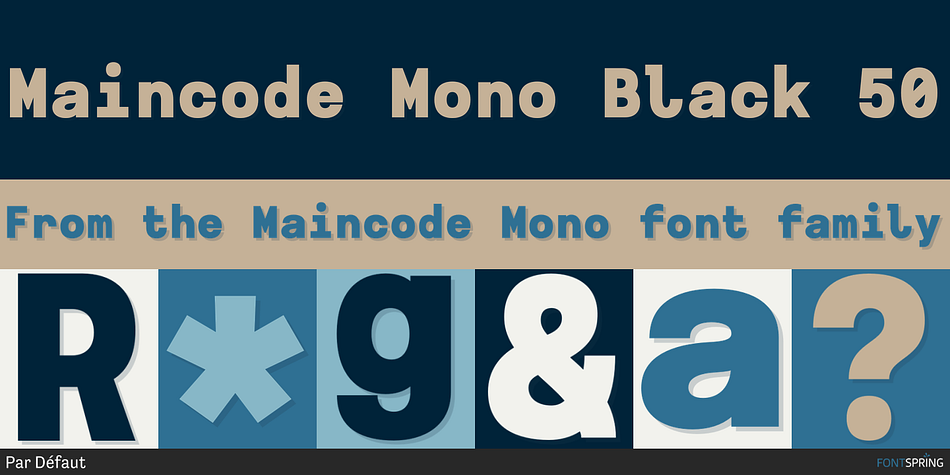 Maincode Mono Black 50 Font