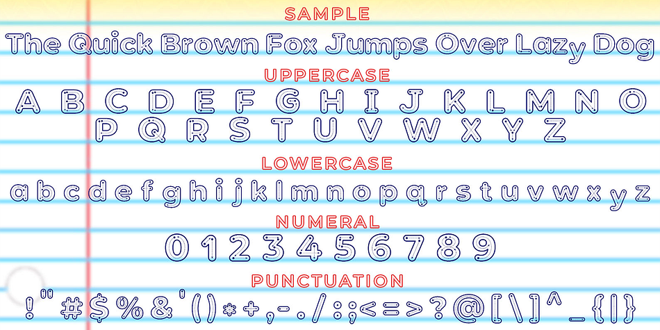 Big Alphabet Tracing Font