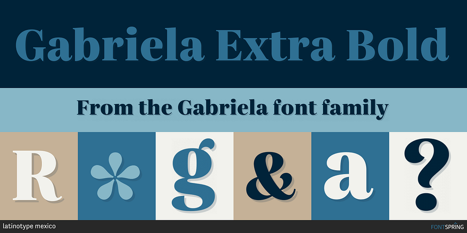 Gabriela Extra Bold Font