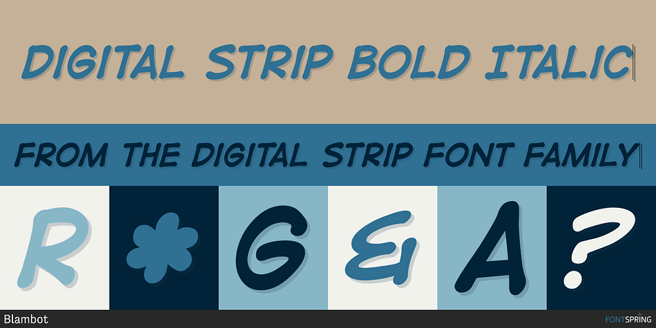 Digital Strip Font