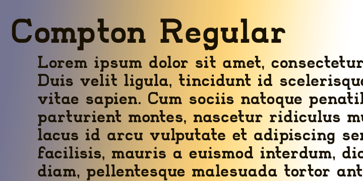 Compton Font