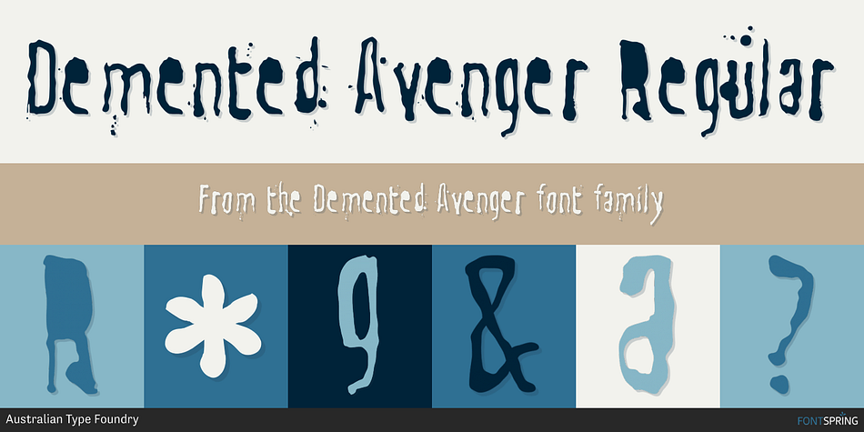 Demented Avenger Regular Font