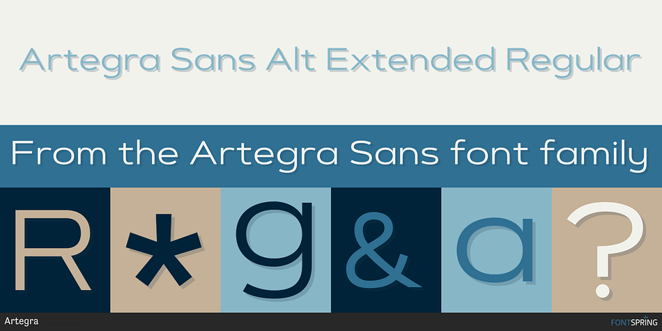 Artegra Sans Extended Thin + Regular + Bold + Blac Font